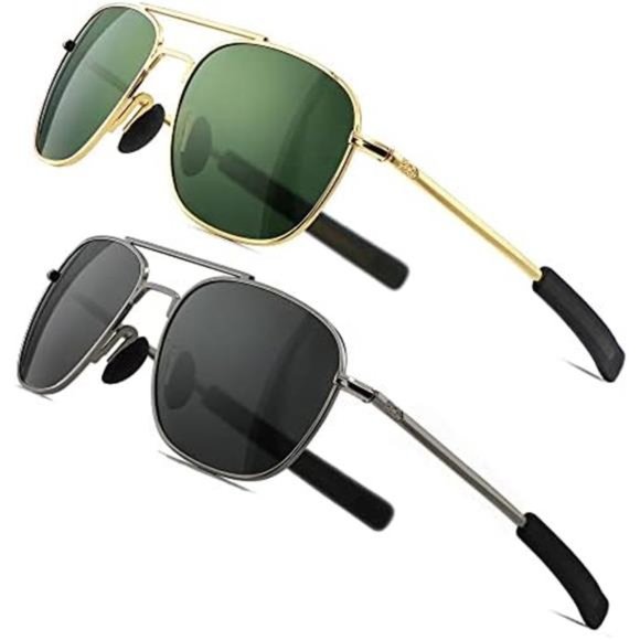 Accessories | Mens Polarized Pilot Aviator Sunglasses Bayonet Temples ...